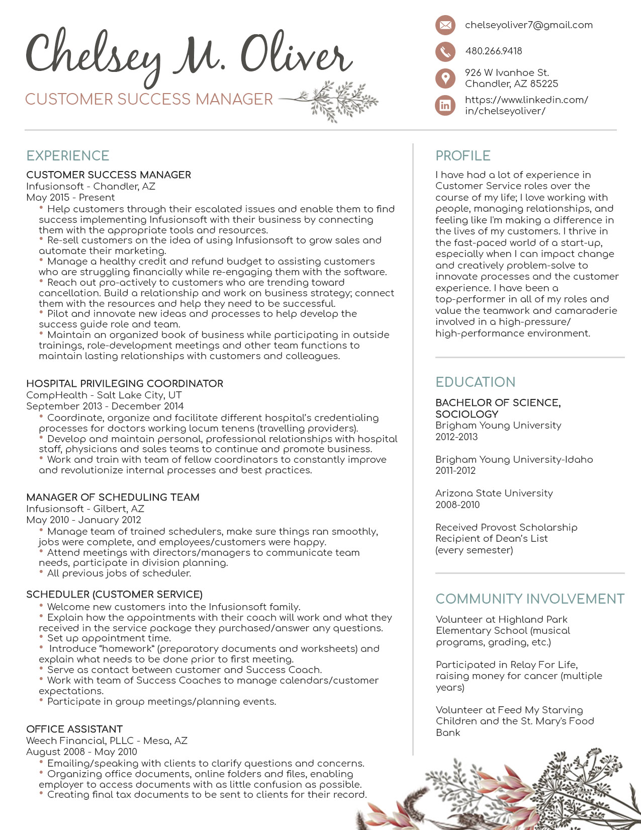 Resumes – Chelsi Davis Portfolio